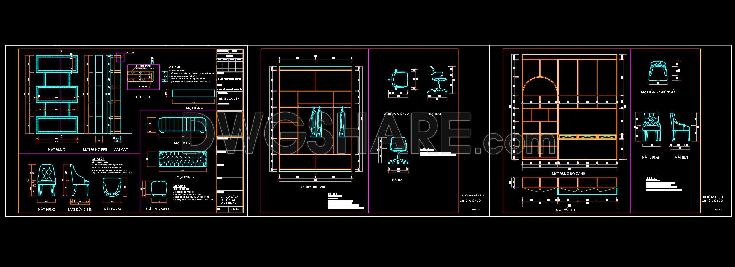 372. Download Complete Furniture CAD Drawings Collection Chairs, Tables ...