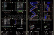 845. Free CAD Drawing of Glass Louver Window – Detailed Design & Sections