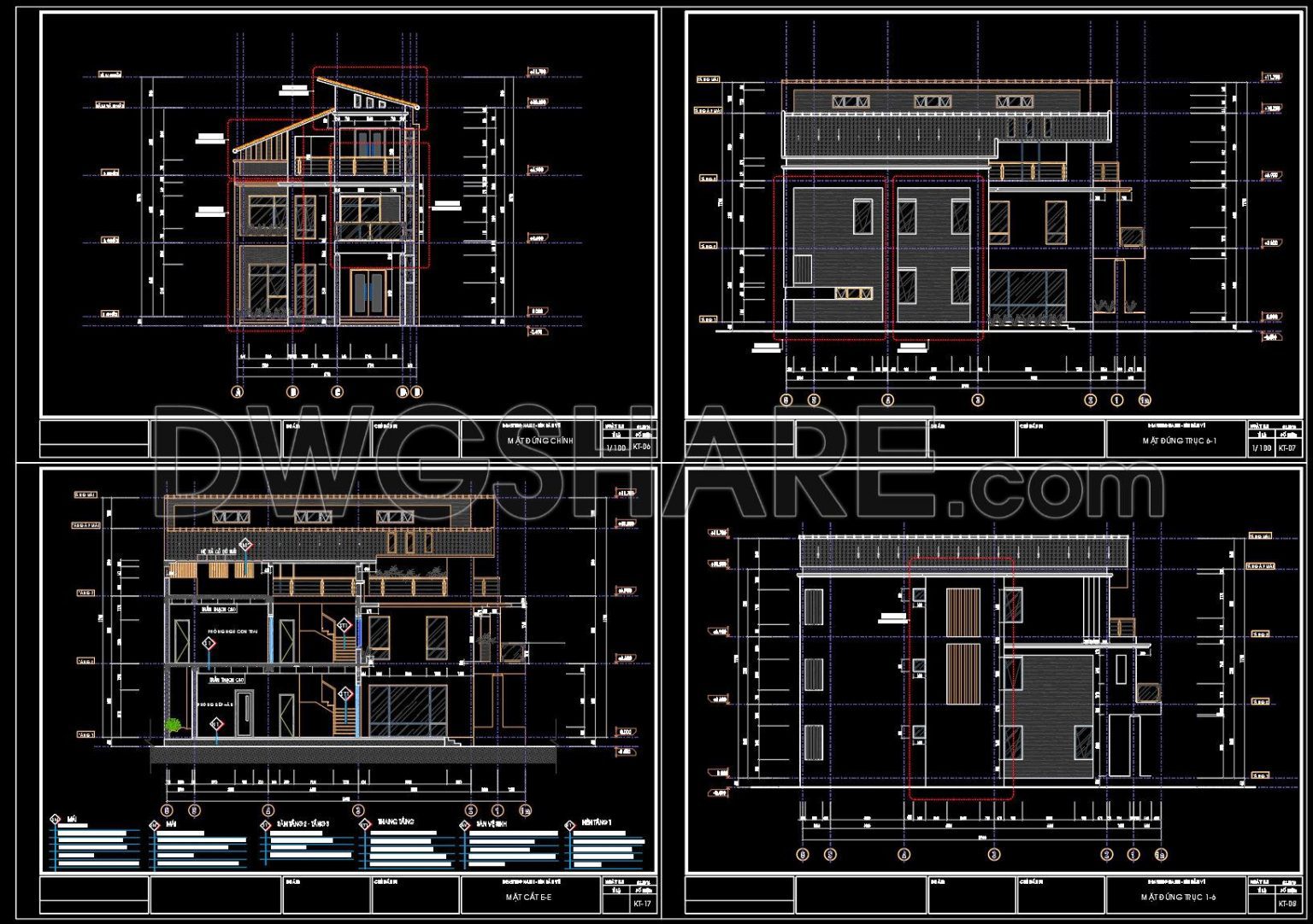 432. Free Download – Floor Plan Layout Drawings for 3‑Story Family House