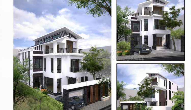 432. Download Cad Design Drawings For A 3-story House With Dimensions 8 ...