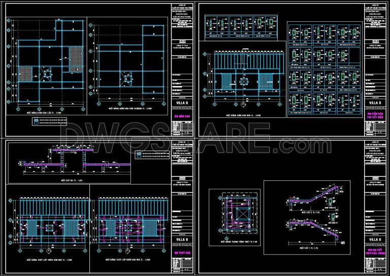 458. Free Download of Structural CAD Drawings for 20m x 25m Reinforced ...