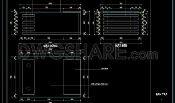 73. free download cad drawing – decorative side table detail