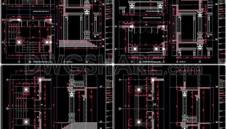 582. Free download of detailed CAD drawings for entrance steps and ...