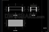 83. Free Download Living Room TV Cabinet 2D CAD Drawing