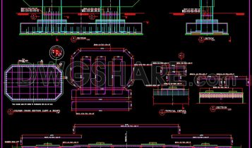 675. CAD DWG Template – Passenger Hoist Lift Plan