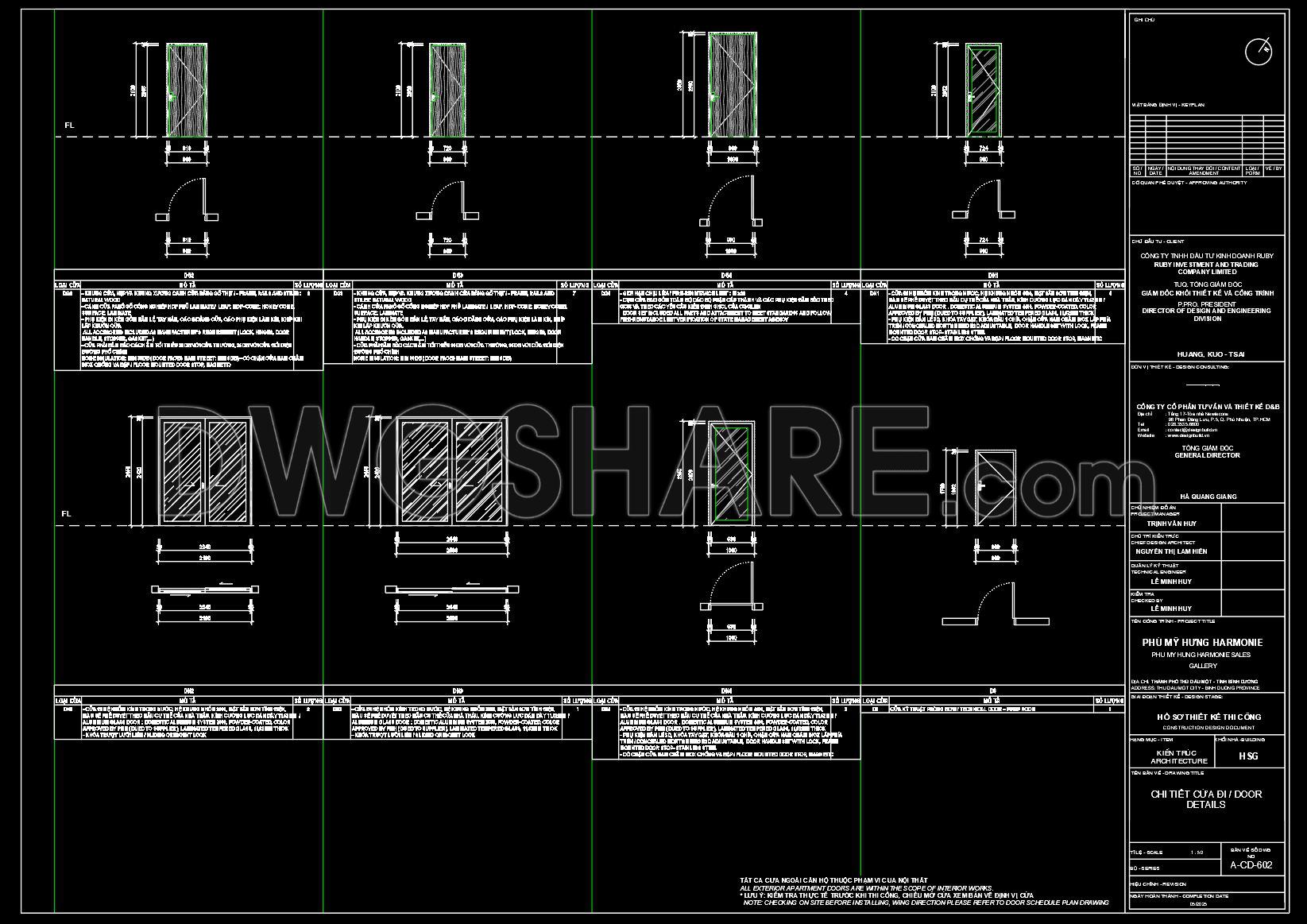 763. Get Free Detailed CAD Drawings of Doors and Windows for Download