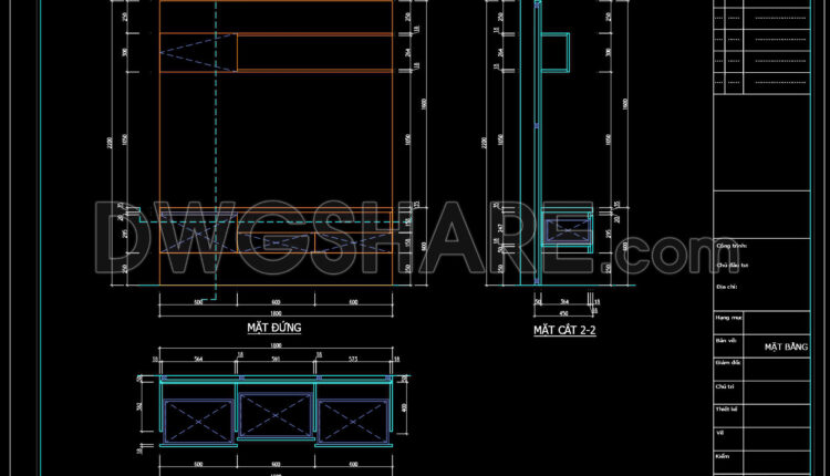 79. Download Free CAD Details of Living Room TV Cabinet Design (1 ...