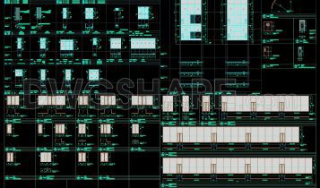 847. Free CAD Drawing of Double-Layer Window – Glass & uPVC Louver Design