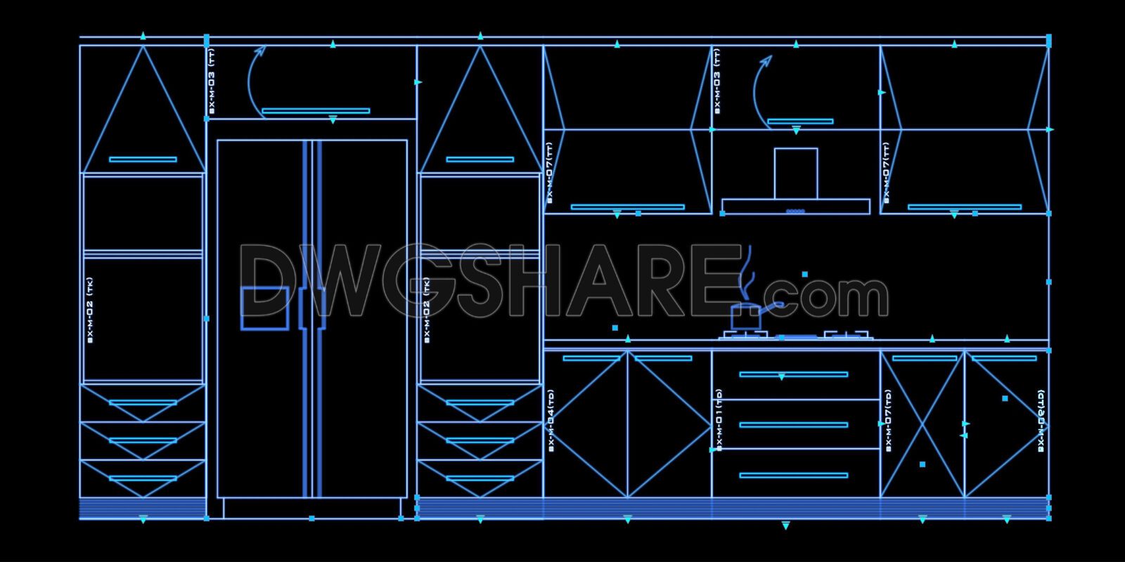 83. Get Dynamic AutoCAD Blocks for Kitchen Cabinet Design