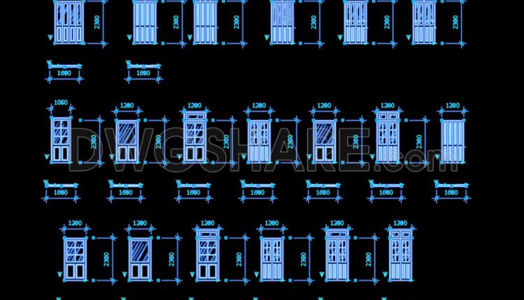 84. Download Free Dynamic Cad Door Blocks Library (1) - Free Cad Blocks ...