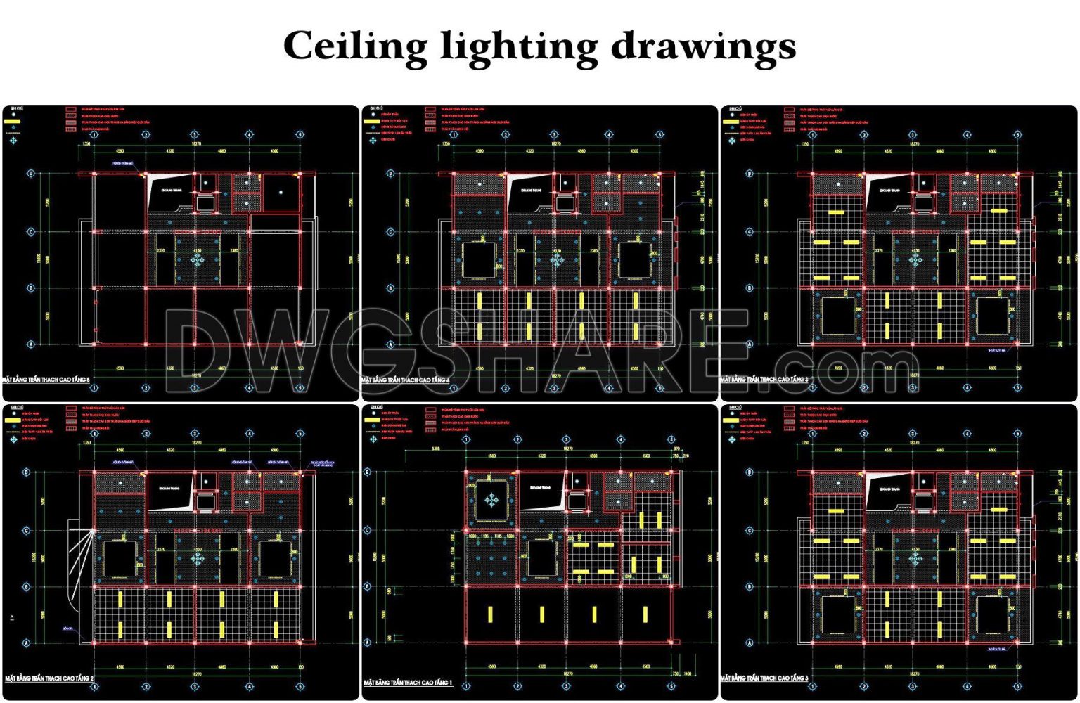 98. Architectural Floor Plans of a 3-Story Office Building – Free ...
