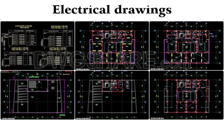 98. Architectural Floor Plans of a 3-Story Office Building – Free ...