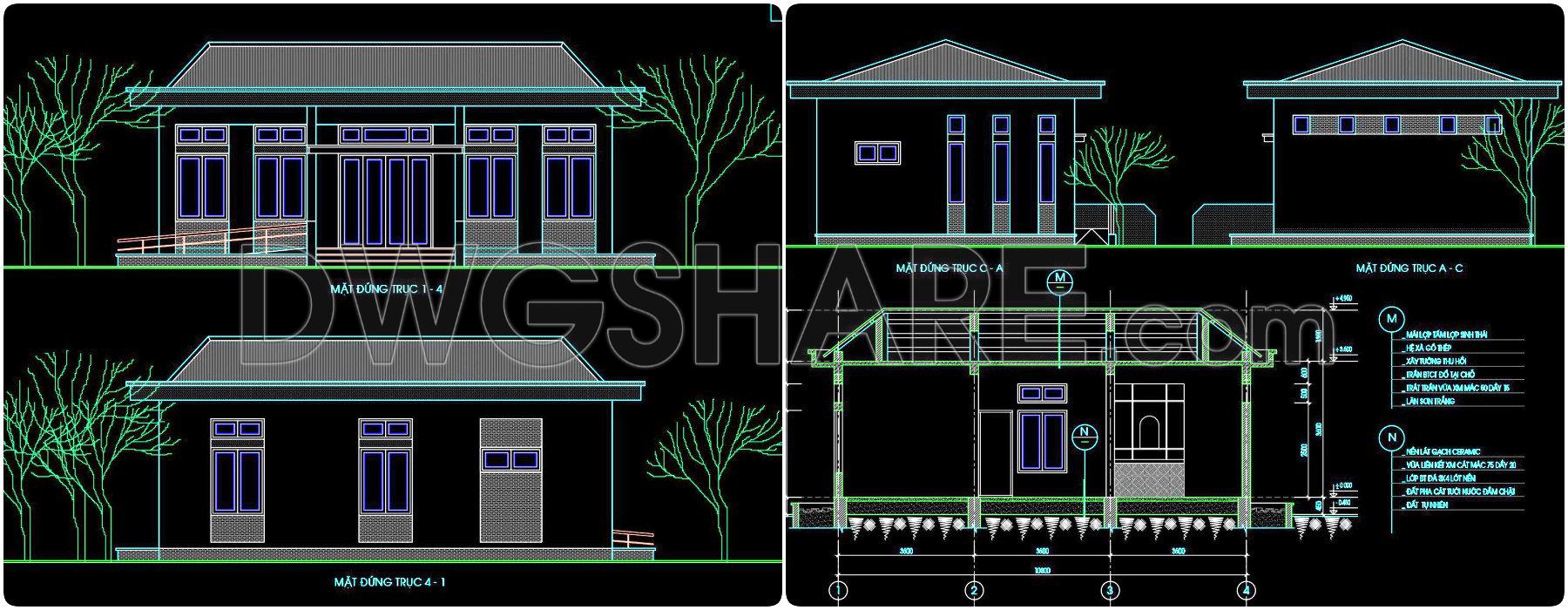 01. CAD drawings for the design of a commune central post office with a ...