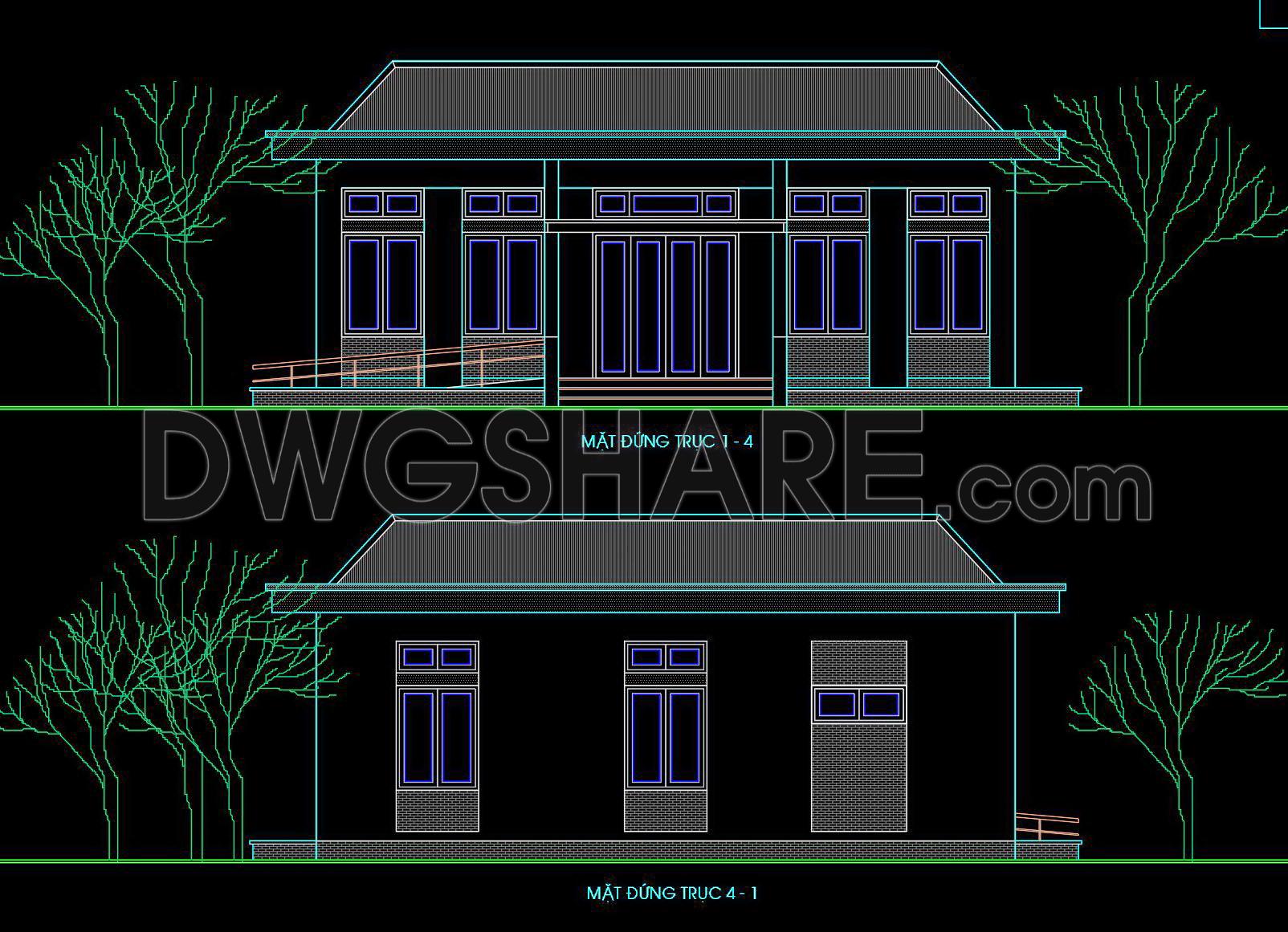 01. CAD drawings for the design of a commune central post office with a ...