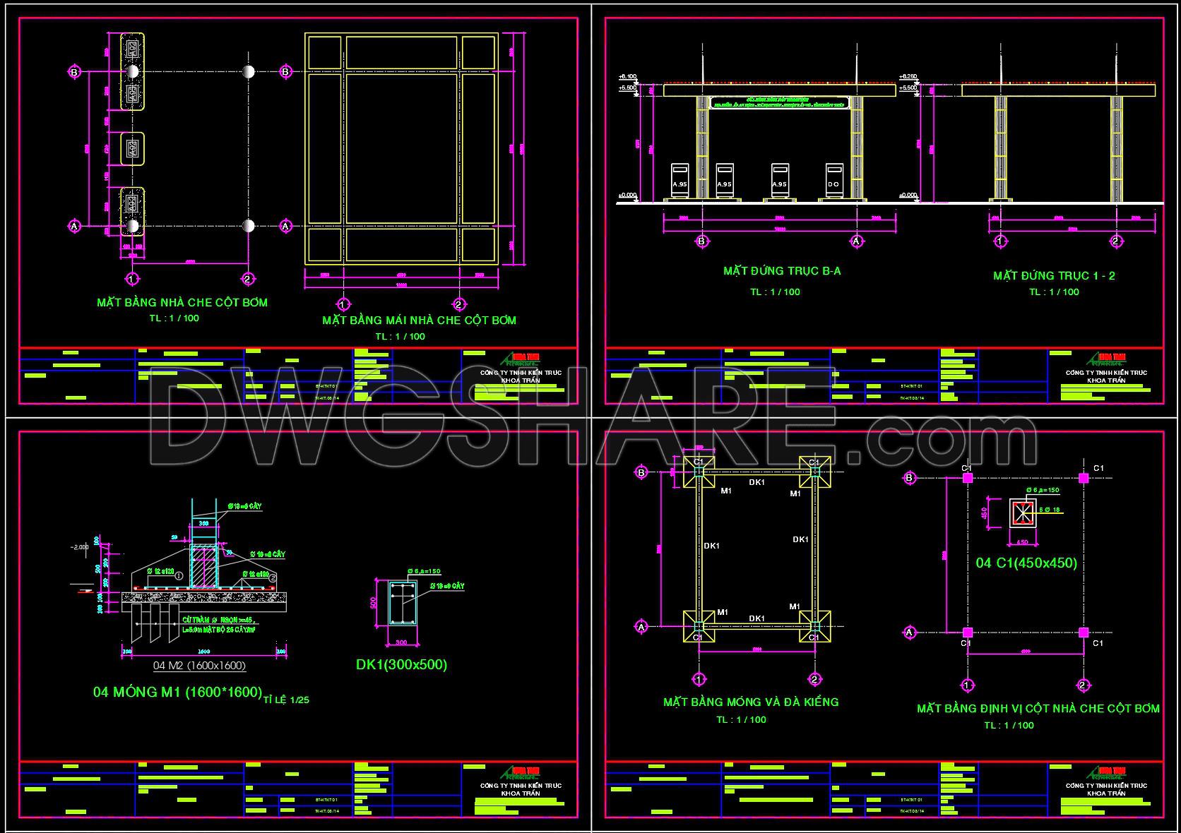 02. Free download of gas station design drawings with a total area of ...