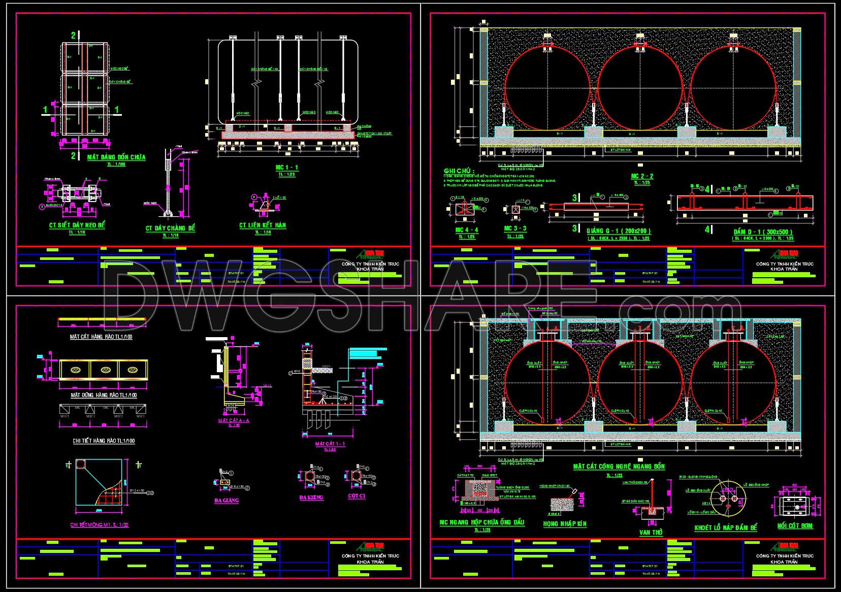 02. Free download of gas station design drawings with a total area of ...