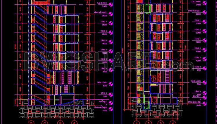 102. Download Cicilia Hotel Architectural And Structural Cad Drawings ...