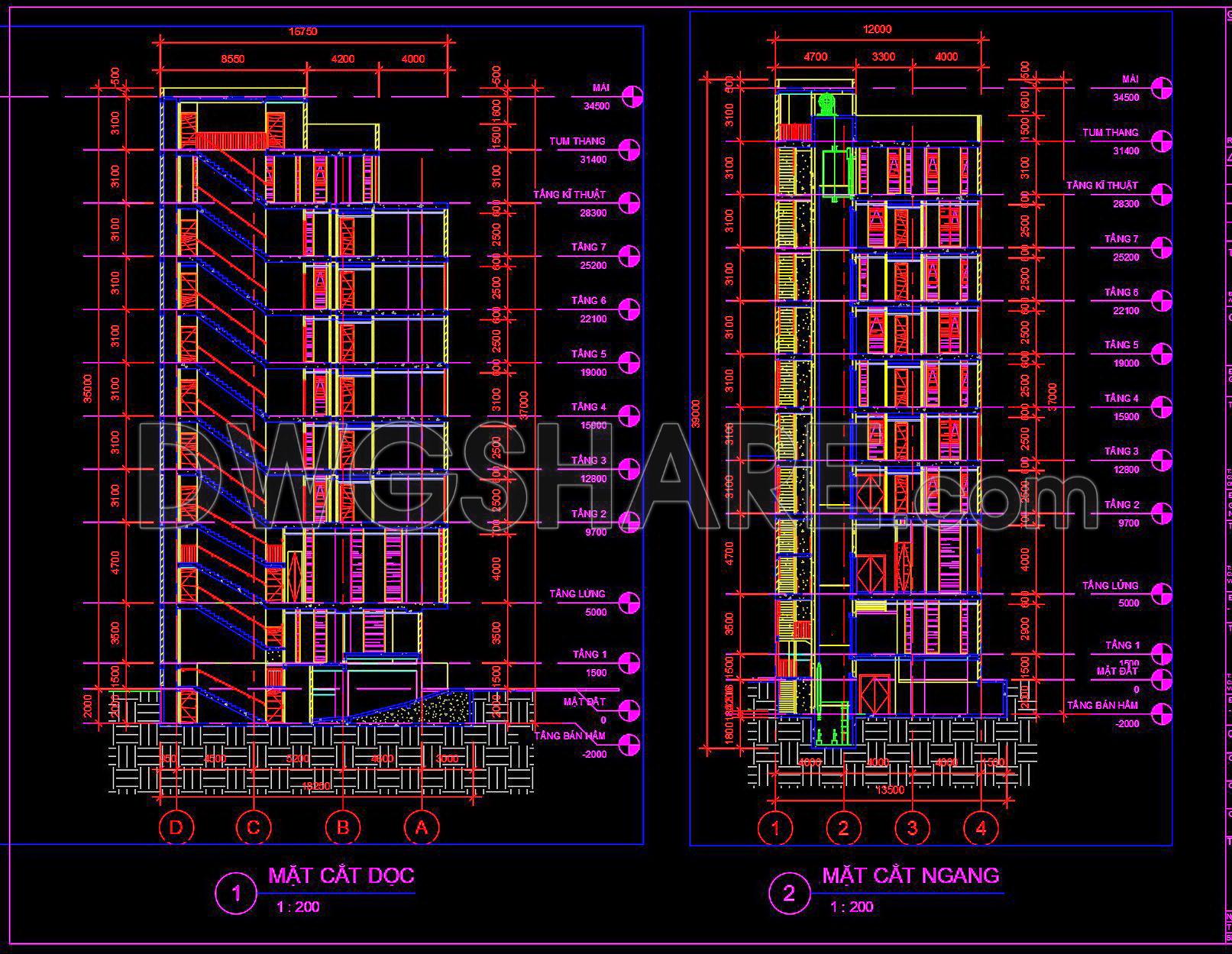 102. Download CICILIA Hotel Architectural and Structural CAD Drawings ...