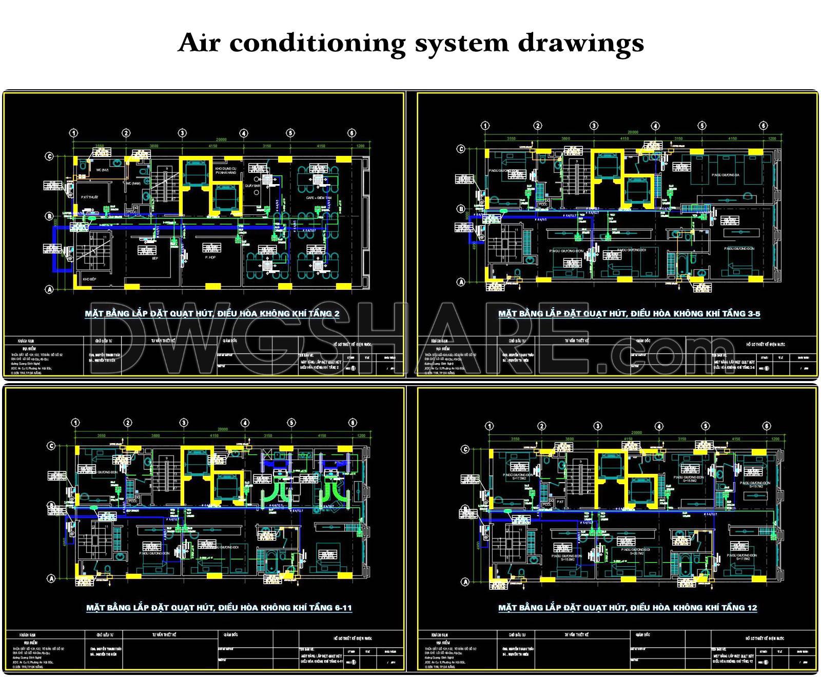 104. Air Conditioning System Drawings (1) - Free Cad Blocks, download ...