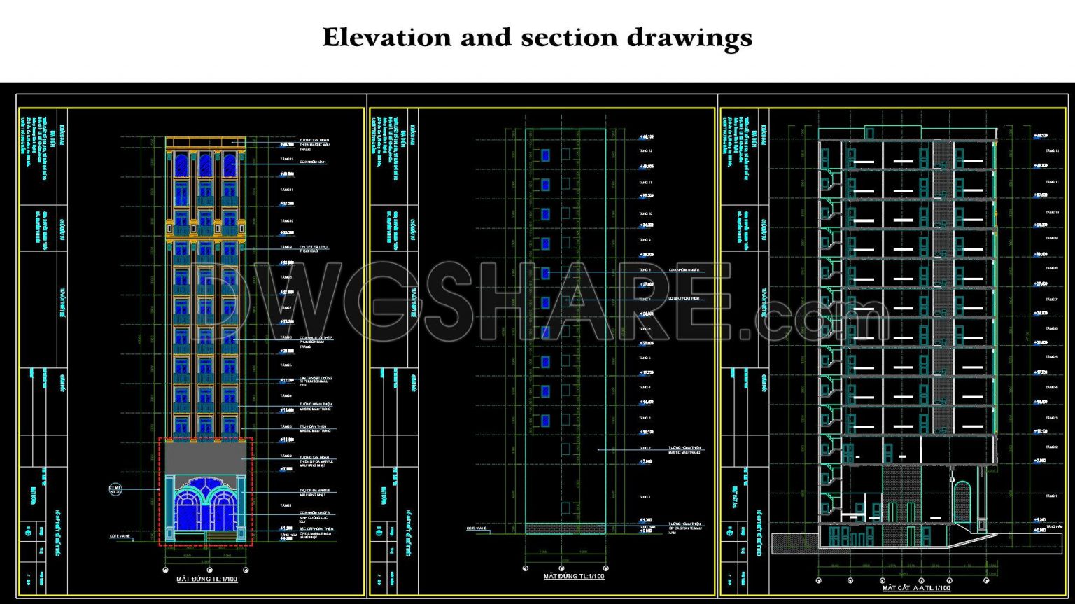 104. Free Download Mini Hotel Interior Floor Plan CAD Drawings