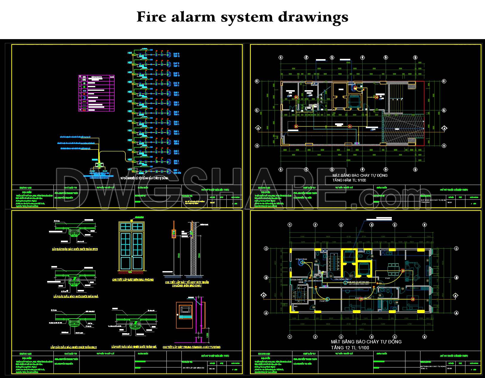 104. Fire Alarm System Drawings (1) - Free Cad Blocks, download DWG ...