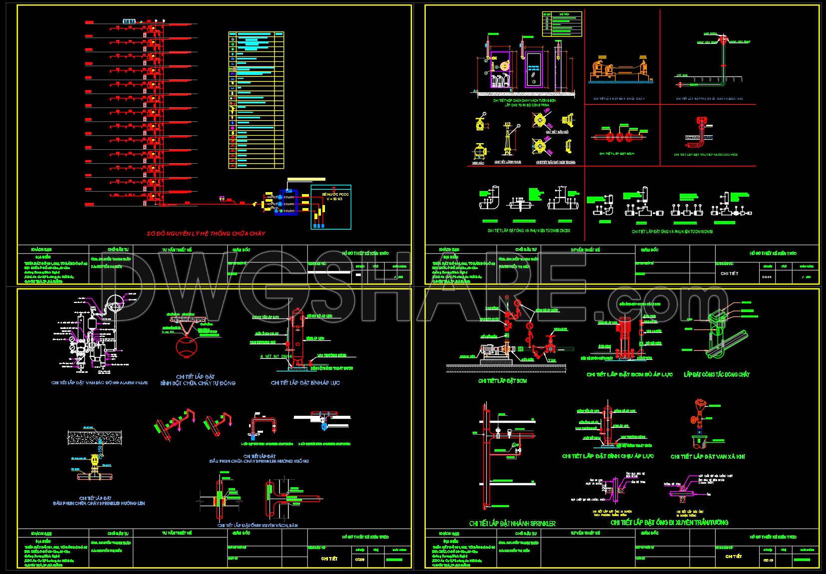 104. Firefighting System Drawings (2) - Free Cad Blocks, download DWG ...