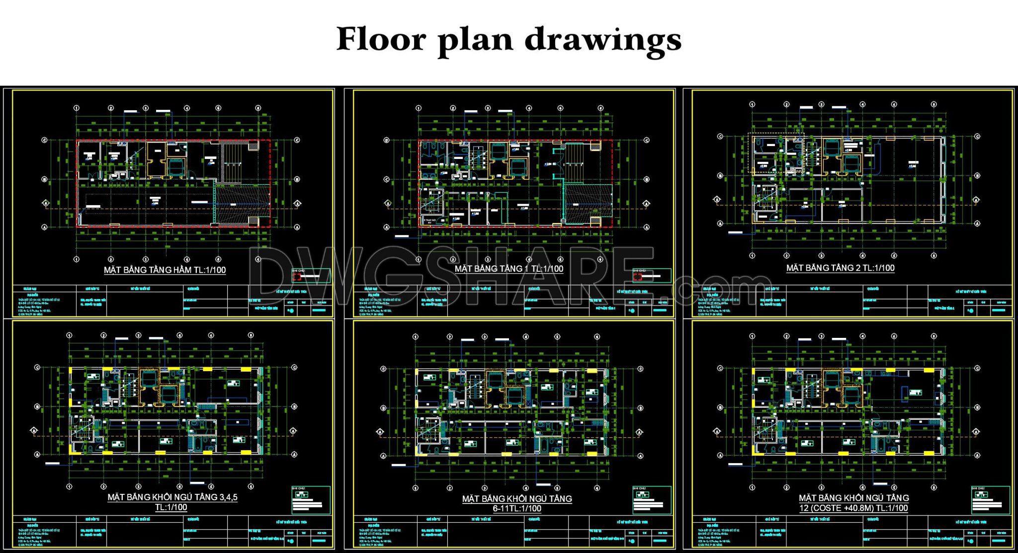 104. Free Download Mini Hotel Interior Floor Plan CAD Drawings