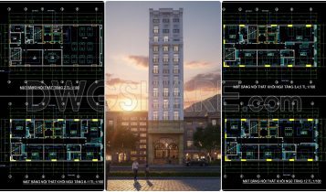 Includes an AutoCAD library with a compilation of drawings for hotel design