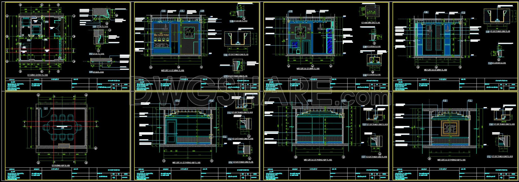 104. Free Download Mini Hotel Interior Floor Plan CAD Drawings