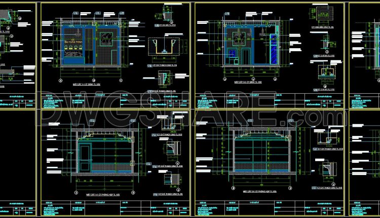 104. Interior Detail Drawings For Rooms (1) - Free Cad Blocks, download ...
