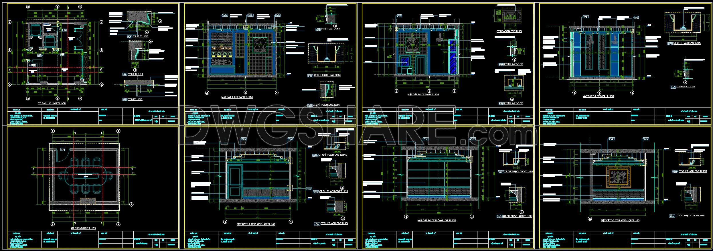 104. Interior Detail Drawings For Rooms (1) - Free Cad Blocks, download ...