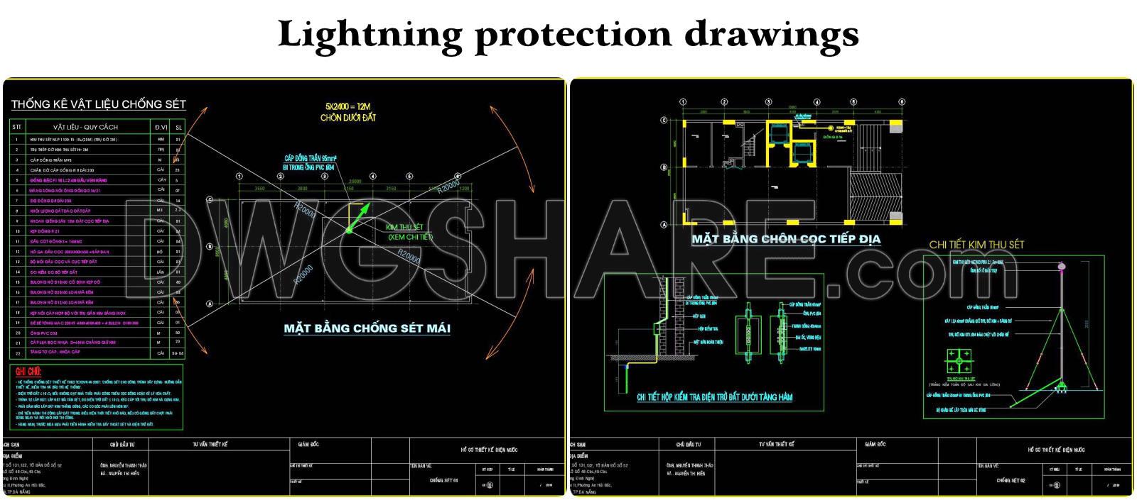 104. Lightning Protection Drawings - Free Cad Blocks, download DWG ...