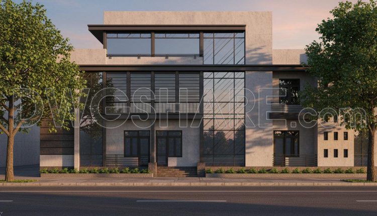 105. Download Cad Drawings Of The 2-storey Office Building Design ...