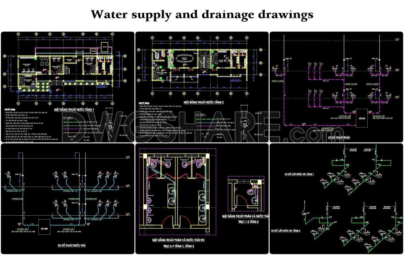 105. Free Download – Floor Plan and Elevation Drawings of a 2-Storey ...