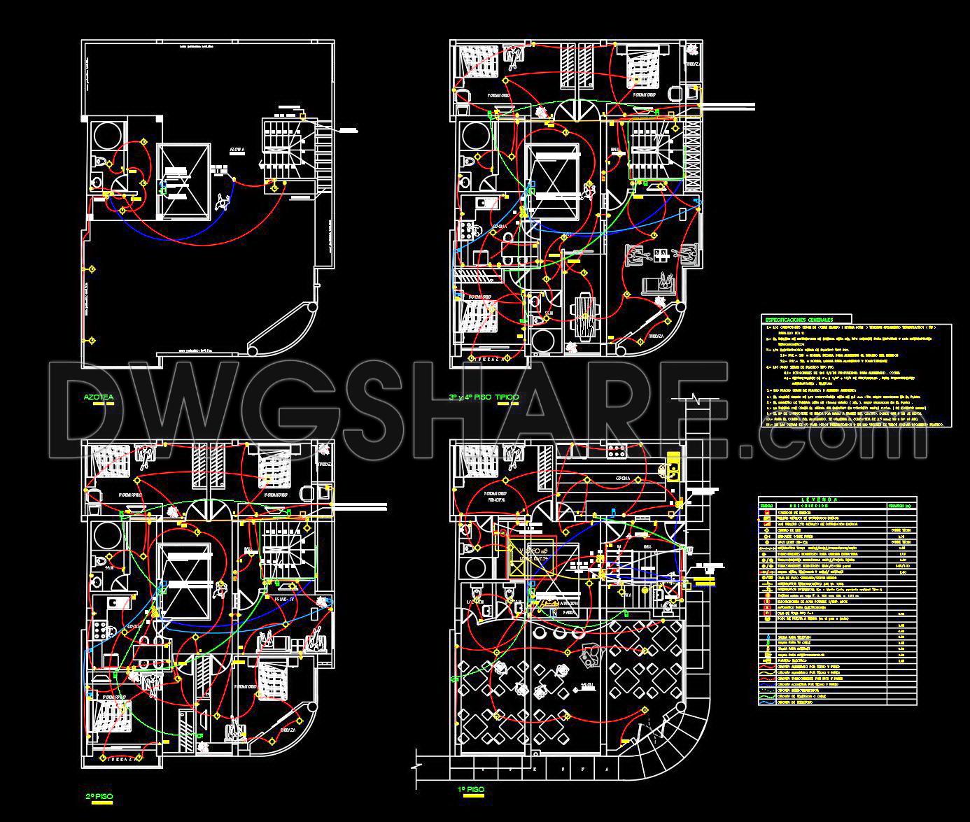 114. Download Small Hotel Architectural AutoCAD DWG Drawings