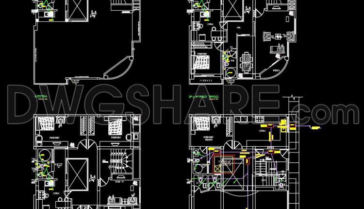 114. Download Small Hotel Architectural AutoCAD DWG Drawings (1) - Free ...
