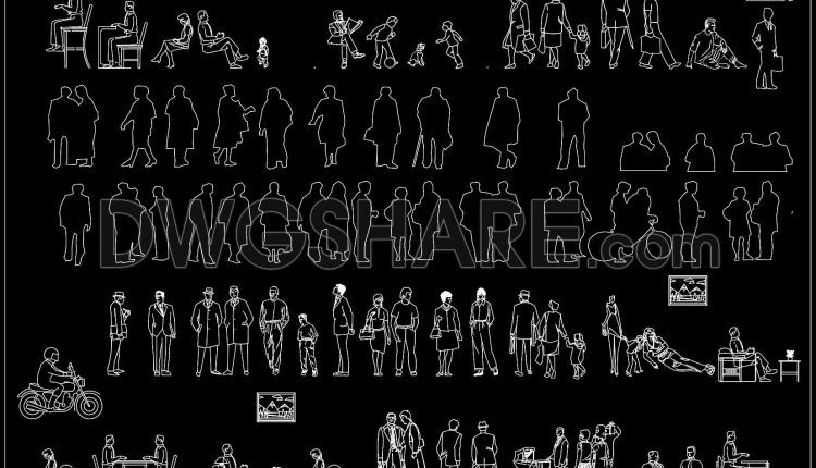 114. Free Download of People CAD Blocks (1) - Free Cad Blocks, download ...