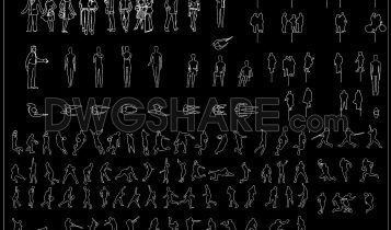 11. Free Weight Gym CAD Drawings – Bench, Smith Machine & Rack Blocks