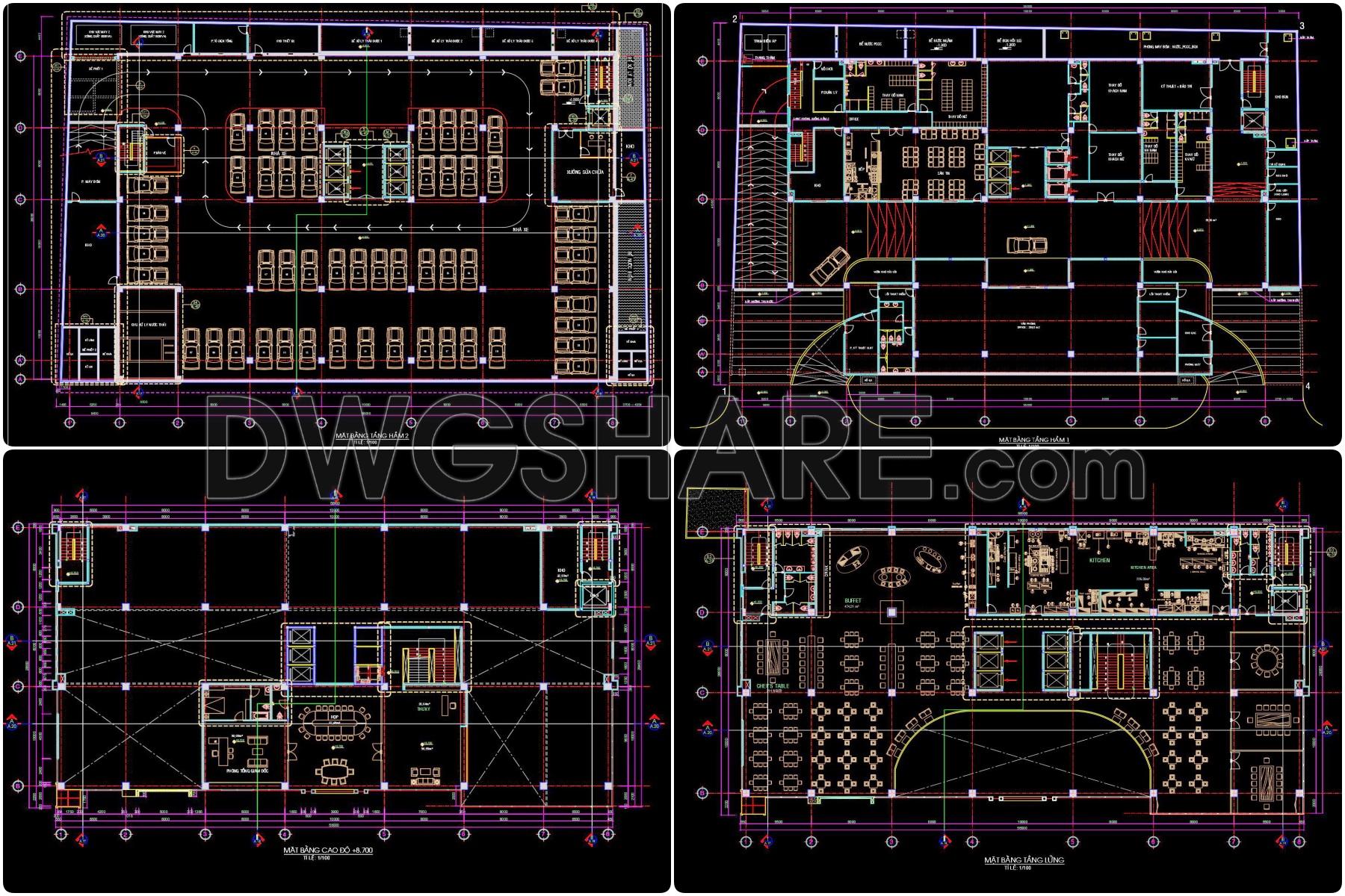 117. Download Architectural Drawings of Galina Hotel AutoCAD DWG