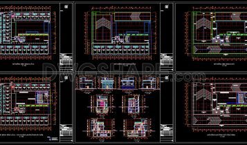 Includes an AutoCAD library with a compilation of drawings for hotel design