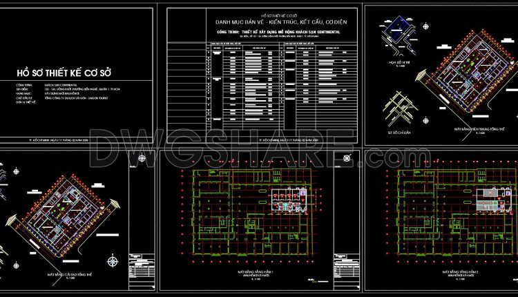 163. Free Download Of Floor Plan Drawings For A 3-storey 5-star Hotel ...