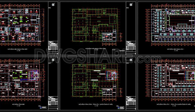 163. Free Download Of Floor Plan Drawings For A 3-storey 5-star Hotel ...