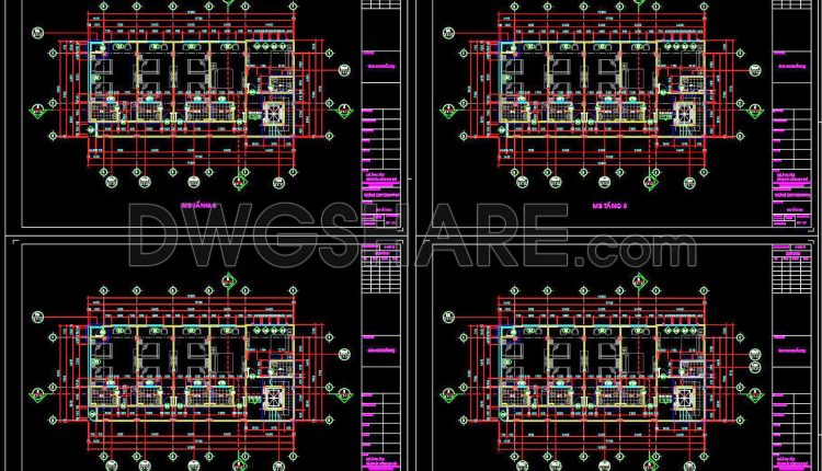 164. Download The Architectural Drawings Of A 10-storey Hotel With A ...