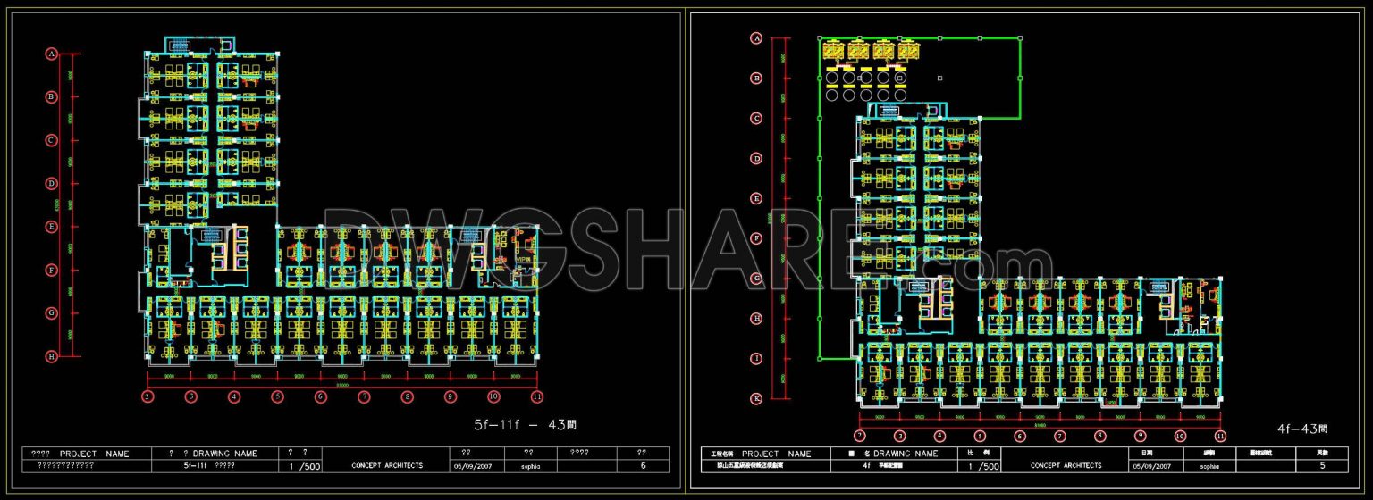 165. Free CAD Floor Plan – Casino, Restaurant & Spa Complex 2F Layout