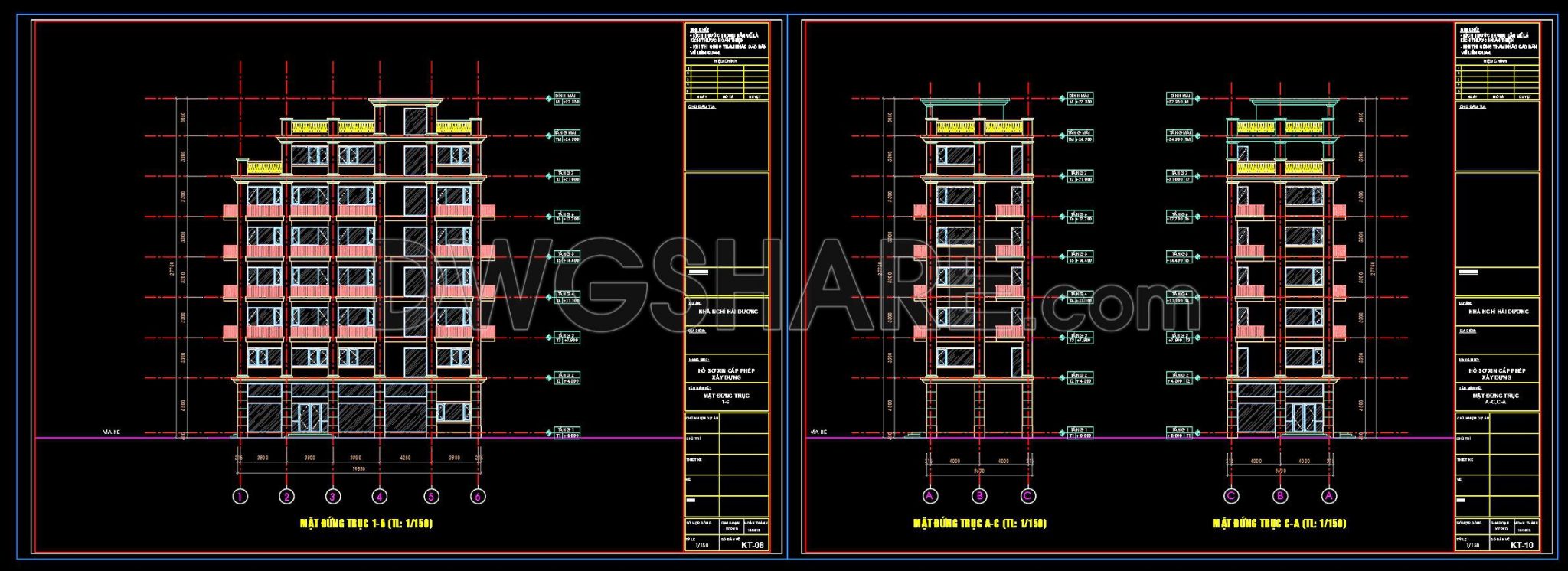 167. Hotel CAD Floor Plan Drawings – Ground Floor and Typical Floors 3 ...