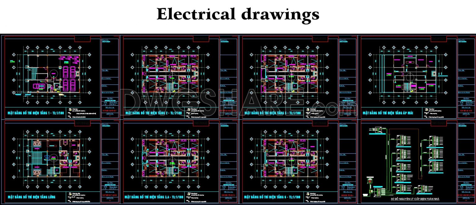 169. Free Mini Hotel CAD Drawings Download – Detailed Multi-Storey ...
