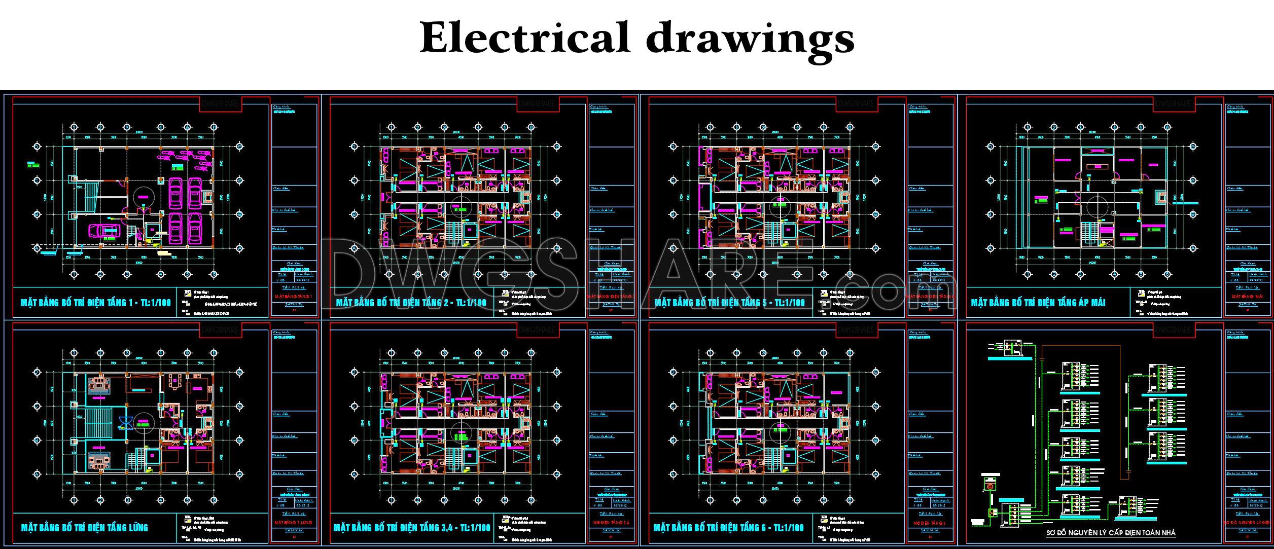 169. Free Mini Hotel CAD Drawings Download – Detailed Multi-Storey ...