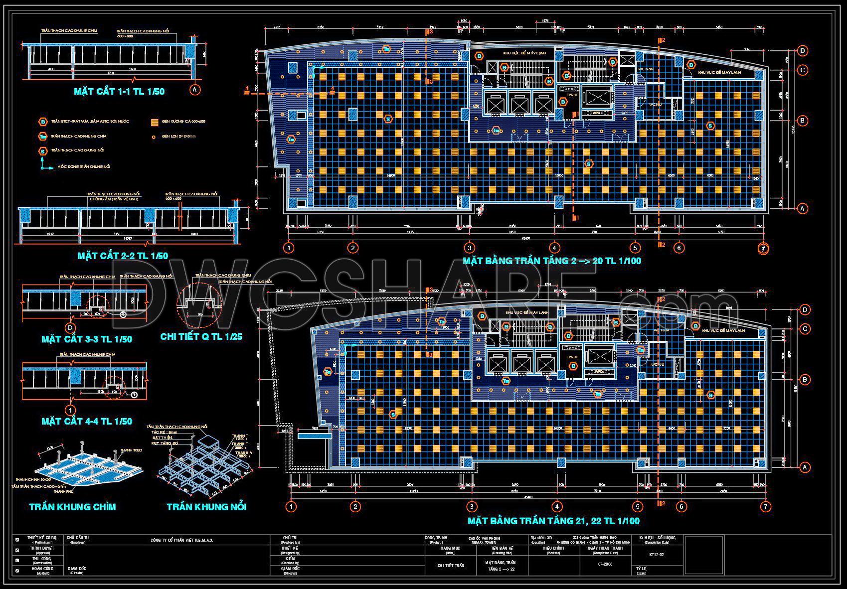 197. Free Download CAD Drawings of Ceiling and Lighting Layout for ...