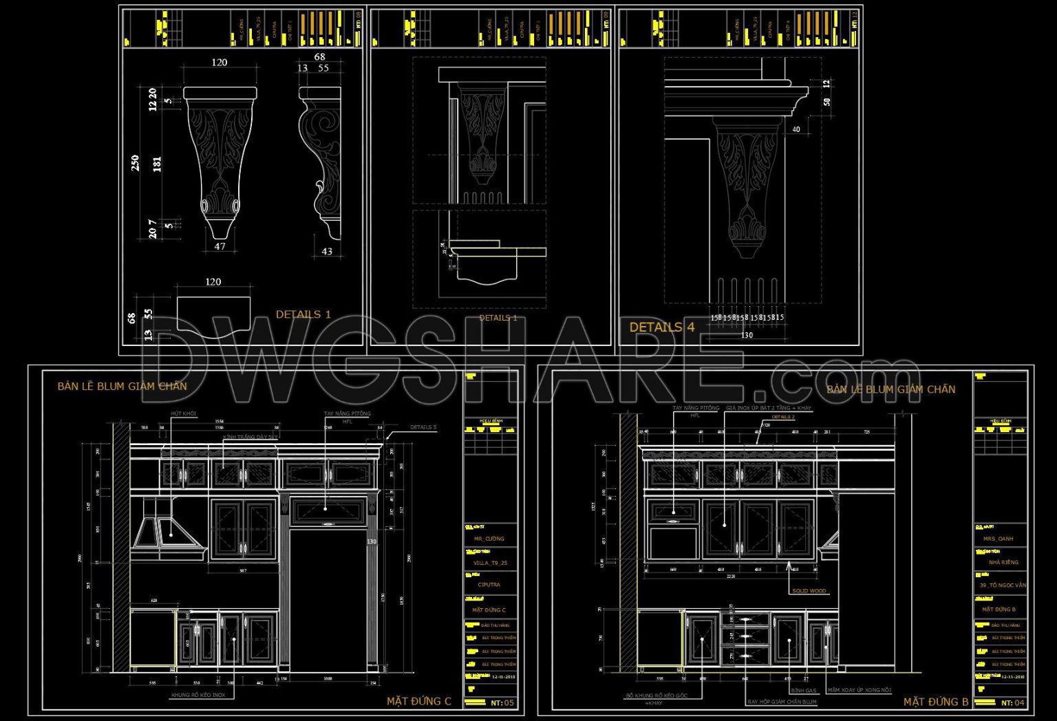 258. Download Construction Technical Drawings of Classic-Style ...