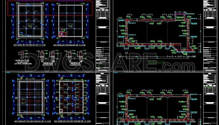 26. Structural Drawings Of The Swimming Pool (1) - Free Cad Blocks ...